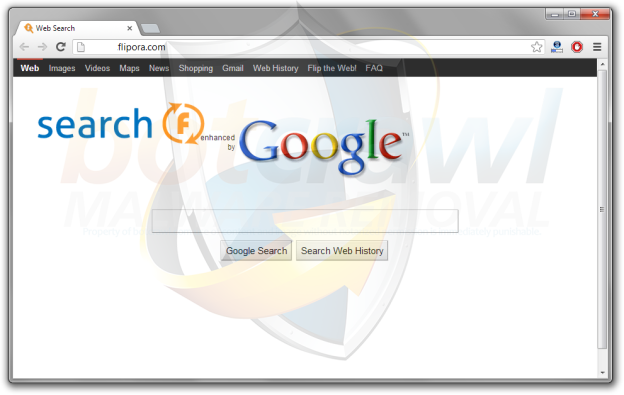 Remove the Flipora virus - Flipora.com redirect removal (static2 ...