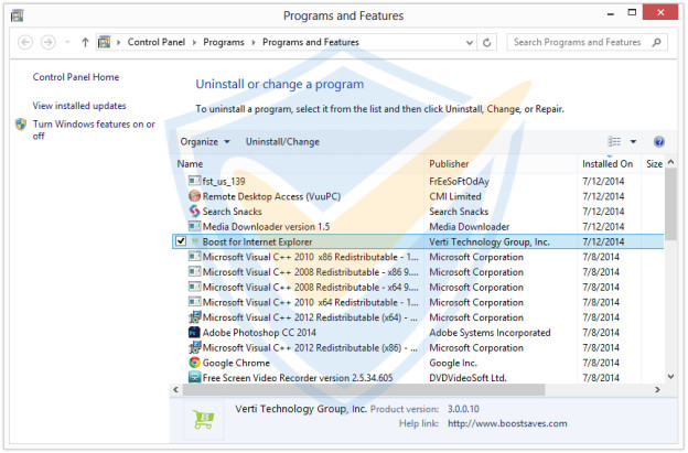 How to remove Boost for Internet Explorer (Virus Removal Guide)
