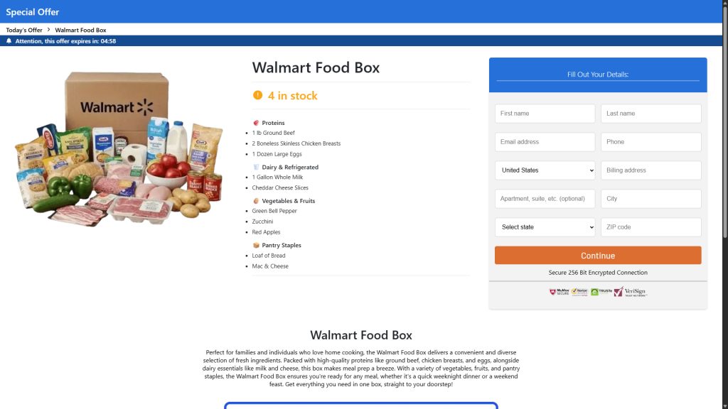 Walmart Food Box Scam Email Leads to Fake Surveys and a Phishing ...